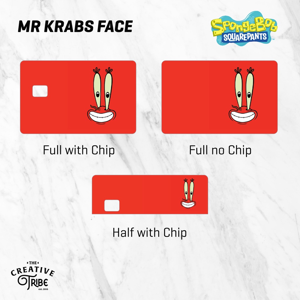 Jual Sticker Skin Card Spongebob - ATM Vinyl Debit Credit Emoney Flazz ...