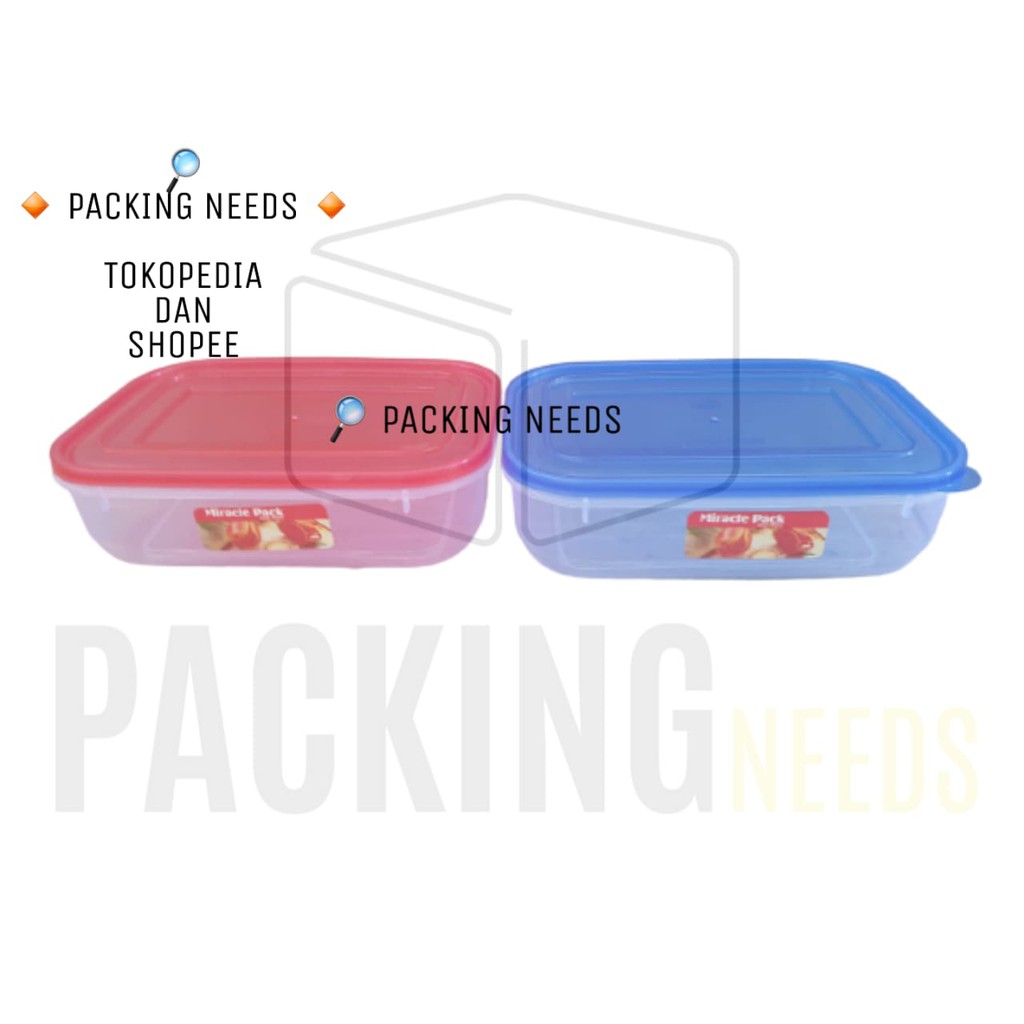 Jual LUNCH BOX TEMPAT MAKAN WADAH MAKANAN PLASTIK MIRACLE PACK 850 ML ...