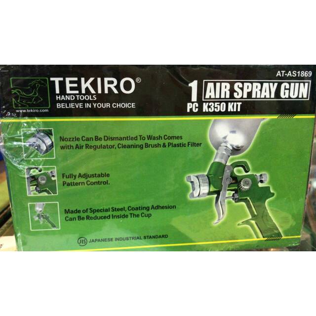 Jual Tekiro Spray Gun K350 KIT - Alat Semprot Cat Mobil Furniture ...