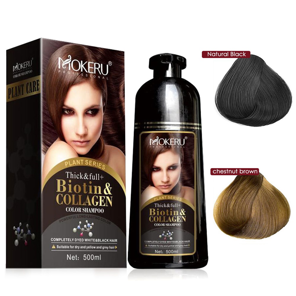 Jual PREORDER Mokeru Organic Natural Fast Hair Dye 500ML Plant Essence ...