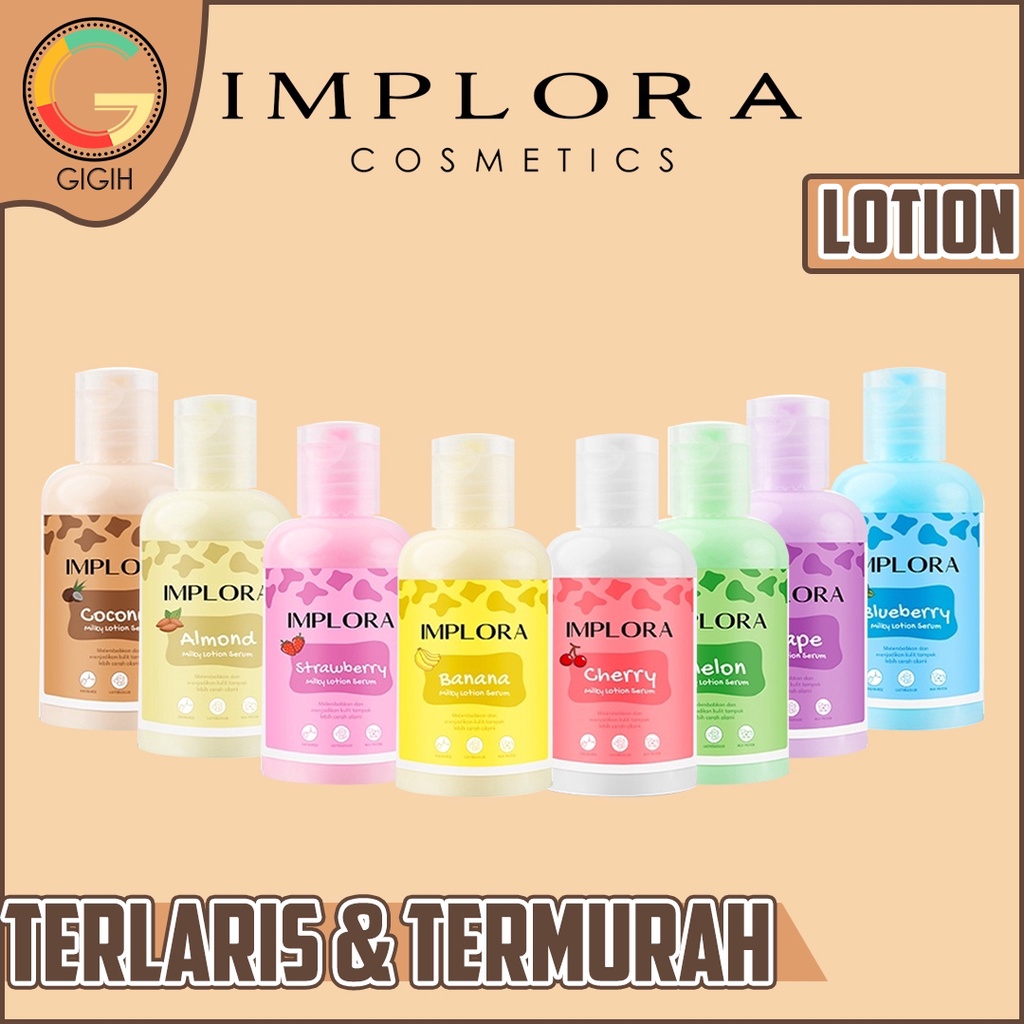 Jual IMPLORA MILKY LOTION SERUM SERIES 60ML ( READY 8 VARIAN ) | Shopee ...