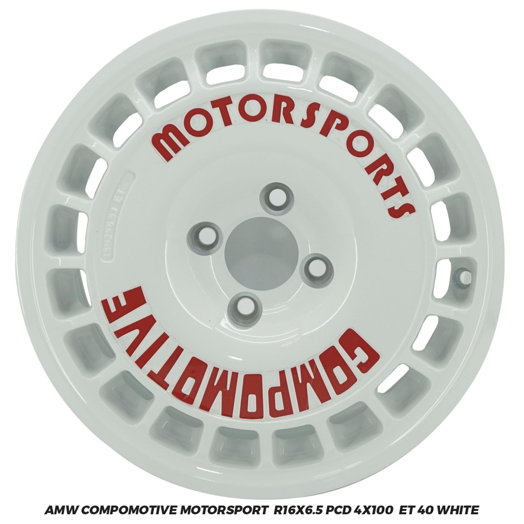 Jual Velg Mobil Compomotive R15x6.5 Pcd 4x100 ET40 White | Shopee Indonesia