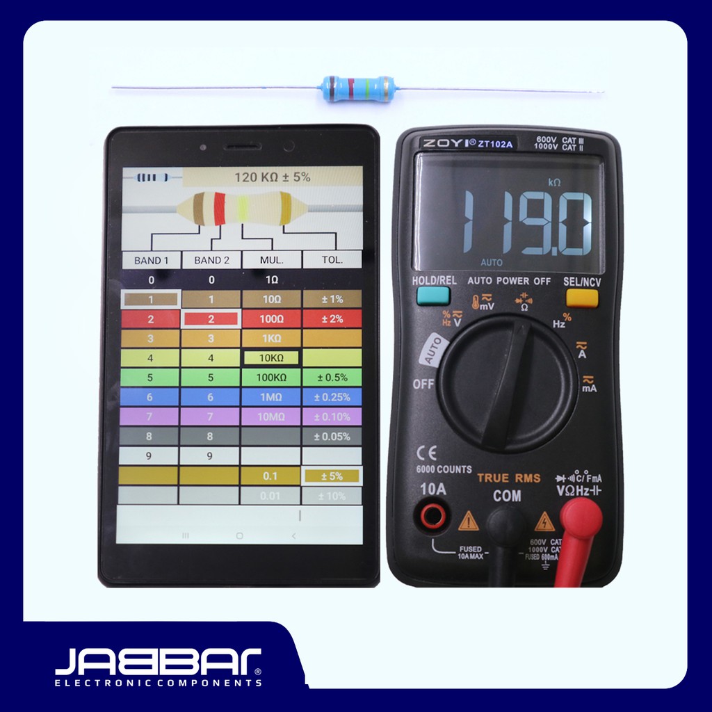 Jual RESISTOR 120K OHM 1/2W 5% DIP - BIRU - 10PCS | Shopee Indonesia