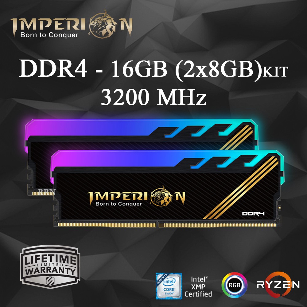 Jual RAM PC IMPERION RGB DDR4 16GB PC 25600 / 3200MHz (2X8GB)KIT RAM ...
