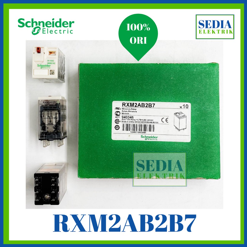 Jual RELAY SCHNEIDER RXM2AB2B7 24VAC PERS MY2N MY2N-GS | Shopee Indonesia