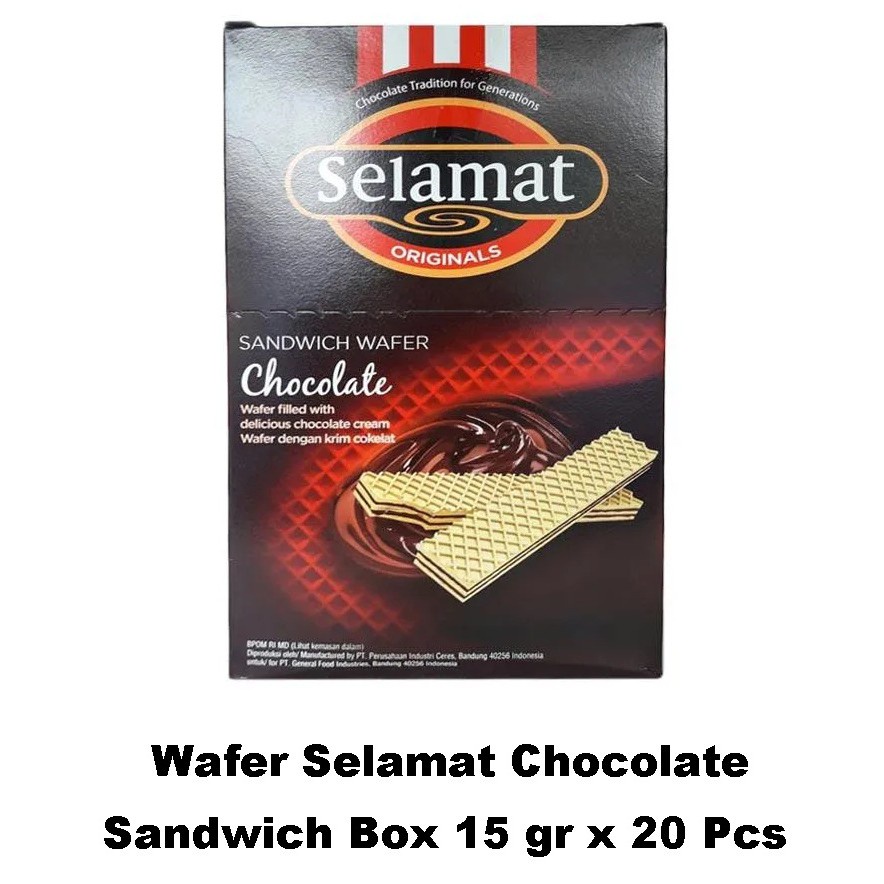 Jual Selamat Wafer Choco 20x12gr barcode 8991001005694 | Shopee Indonesia