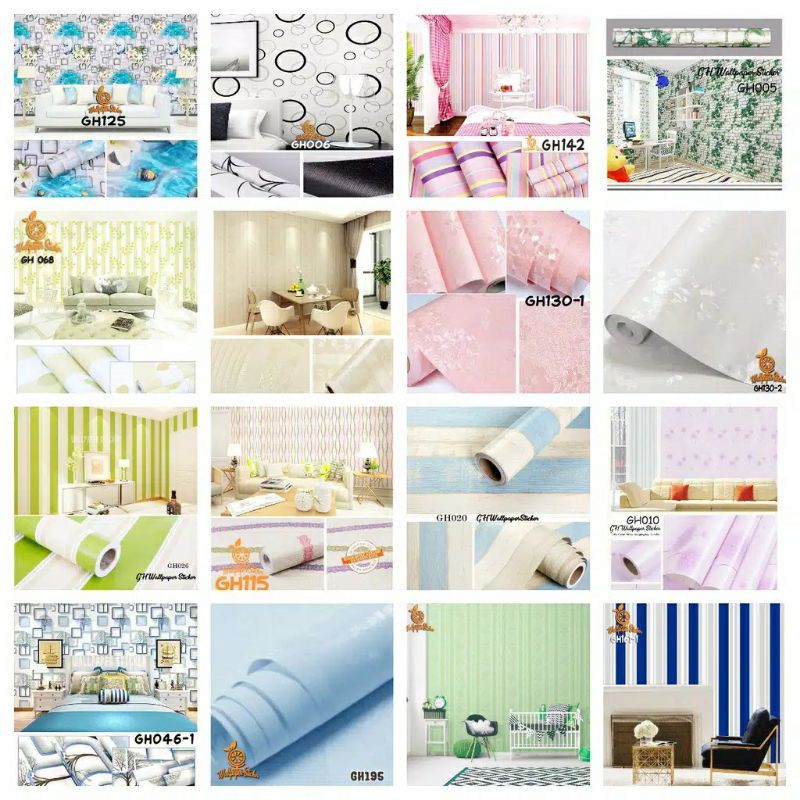 Jual WALLPAPER | WALLPAPER DINDING | STICKER DINDING - 400cmx45 cm ...