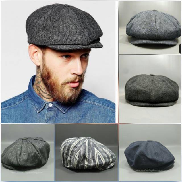 Jual Topi Klasik Newsboy -Topi Flatcaps -Topi Pelukis -Topi Vintage ...