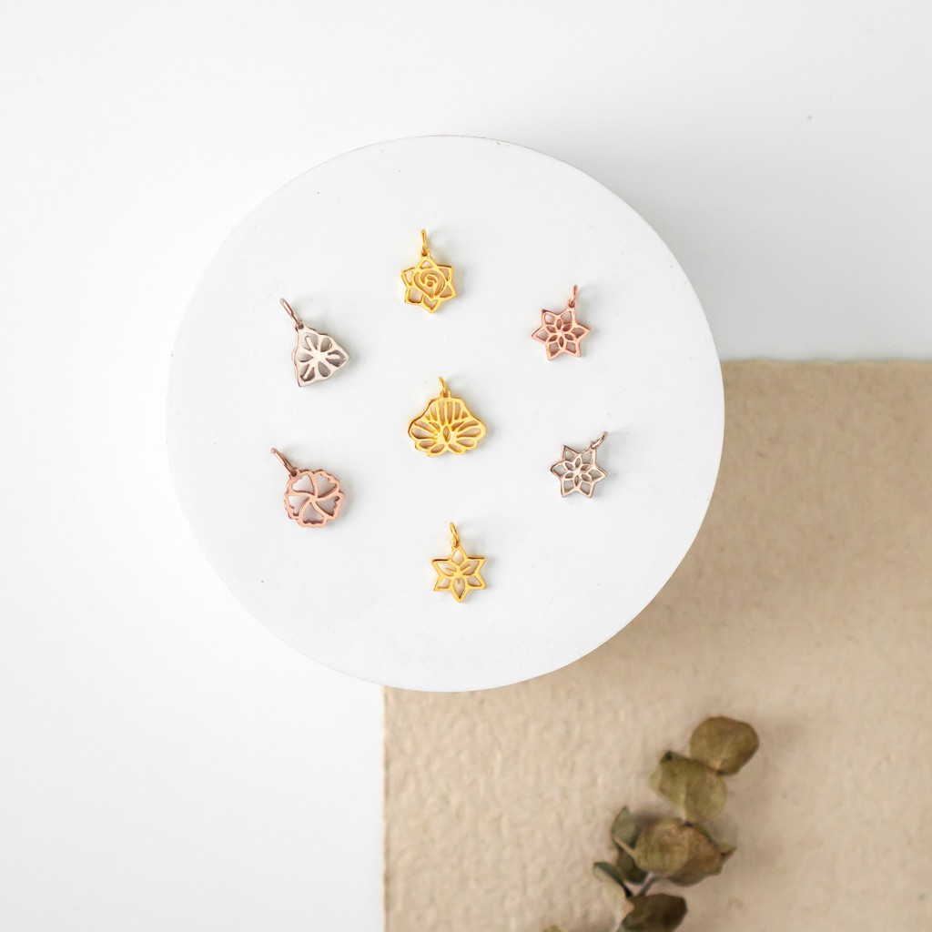 Jual Aeroculata Birthflower Pendant Liontin Bunga Kelahiran Zodiak 925 ...