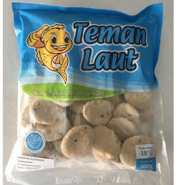 Jual Scallop Fish / Ikan olahan Bentuk Scallop 500 Gram TEMAN LAUT ...
