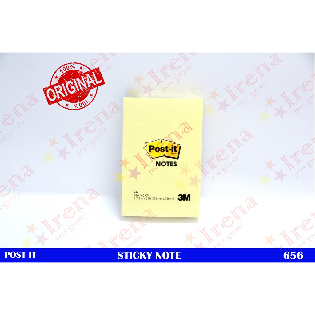 Jual 3M POST-IT 656 NOTES STICKY NOTE KERTAS MEMO | Shopee Indonesia