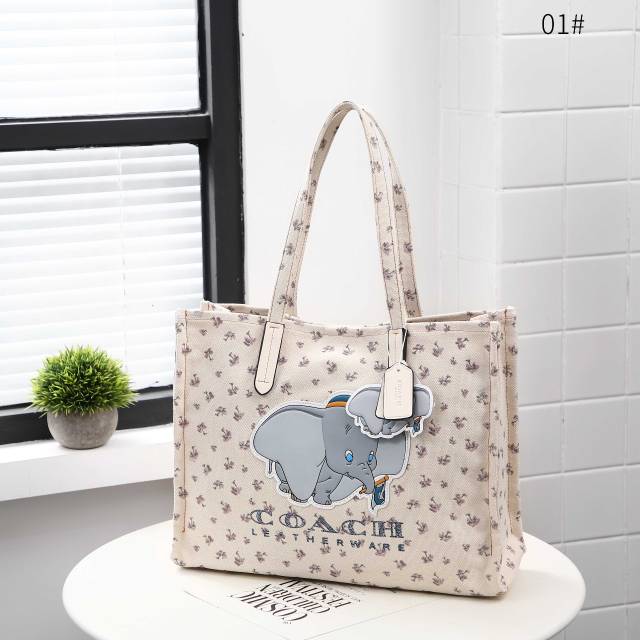 Jual COACH X DISNEY COLLABORATION DUMBO HORIZONTAL CANVAS TOTE BAG 01 ...