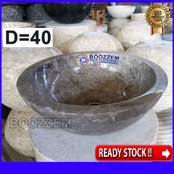 Jual wastafel batu marmer grey abu abu untuk di meja table countertop ...