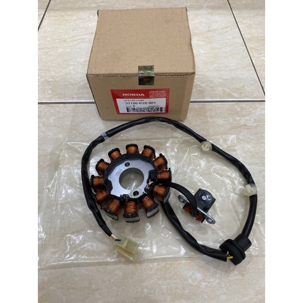 Jual SPULL SPUL STATOR COMP K25 BEAT FI SCOOPY FI VARIO 110 FI INJEKSI STATER KASAR ORIGINAL ORI ...