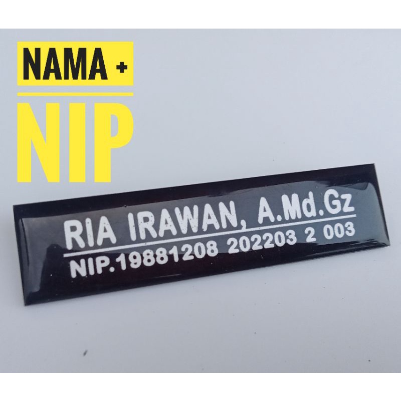 Jual NAME TAG HITAM FULL - TOTALLY BLACK NAME TAG - RESIN VIBERGLASS ...