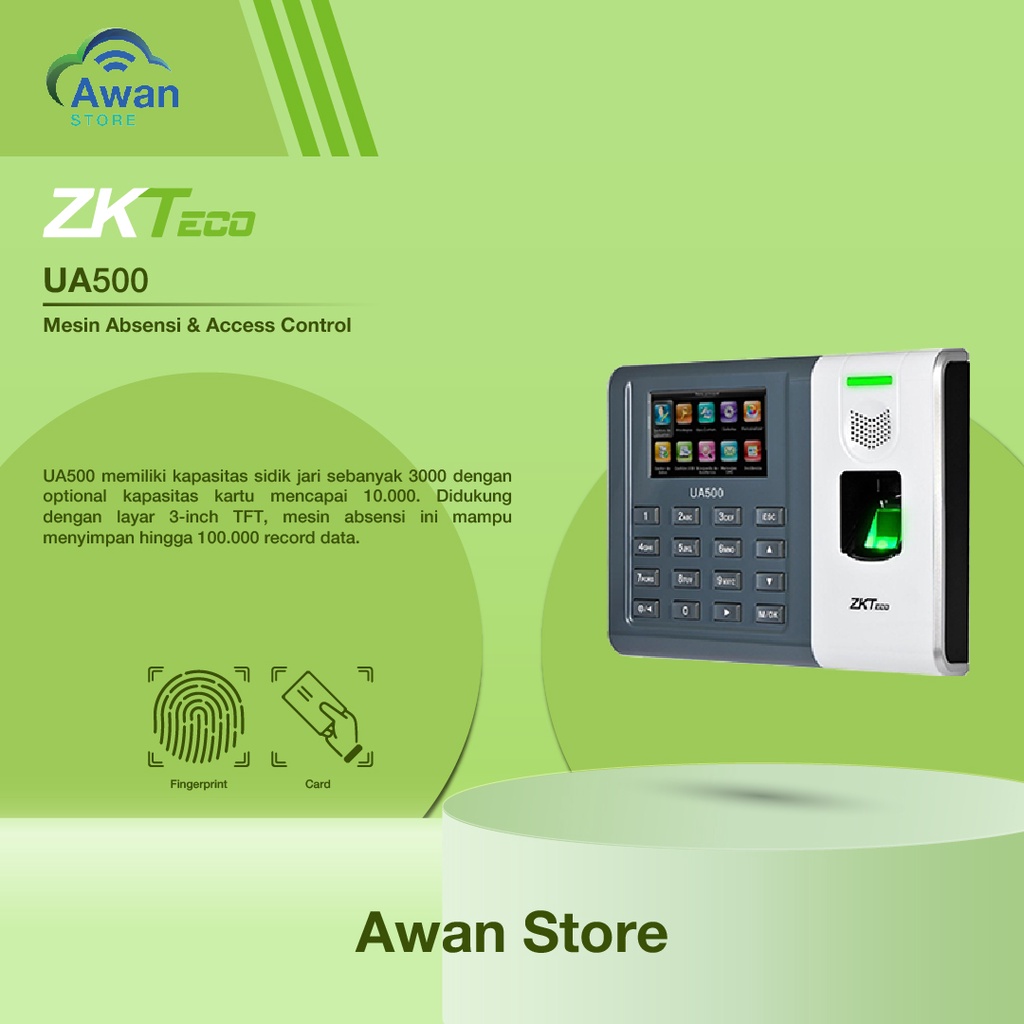 Jual ZKTeco UA500 Mesin Absensi | Shopee Indonesia