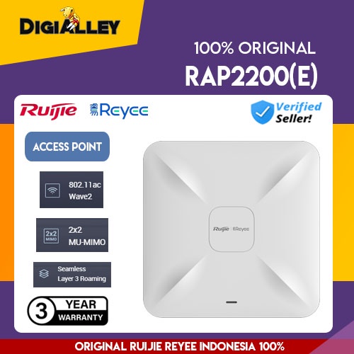 Jual RUIJIE RG-RAP2200(E) AC1300 Dual Band Ceiling Mount Access Point ...