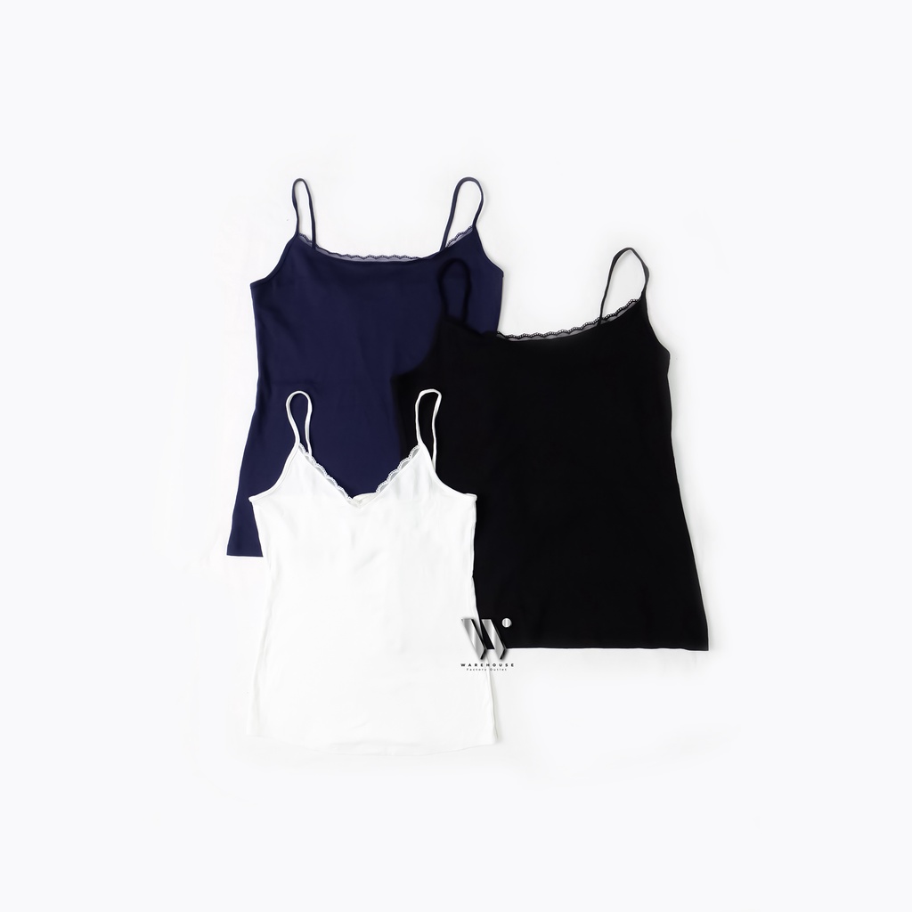 Jual TANKTOP WANITA LOGG CATTON V NECK + LEHER ROUND NECK VARIASI RENDA ...