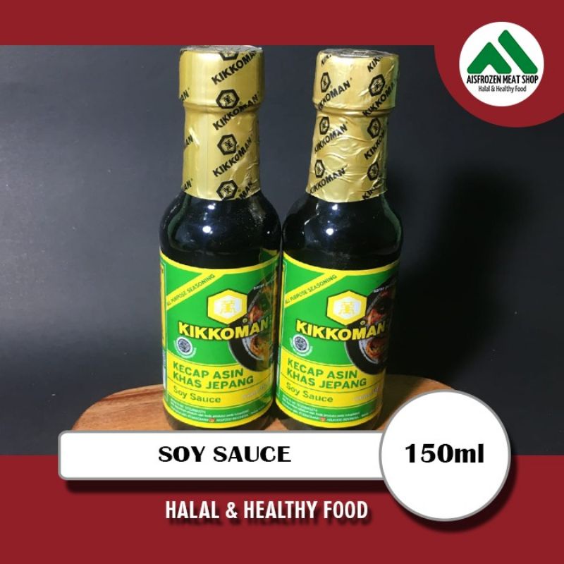 Jual Kikkoman Soy Sauce/Kecap Asin Khas Jepang HALAL Botol 150ml ...