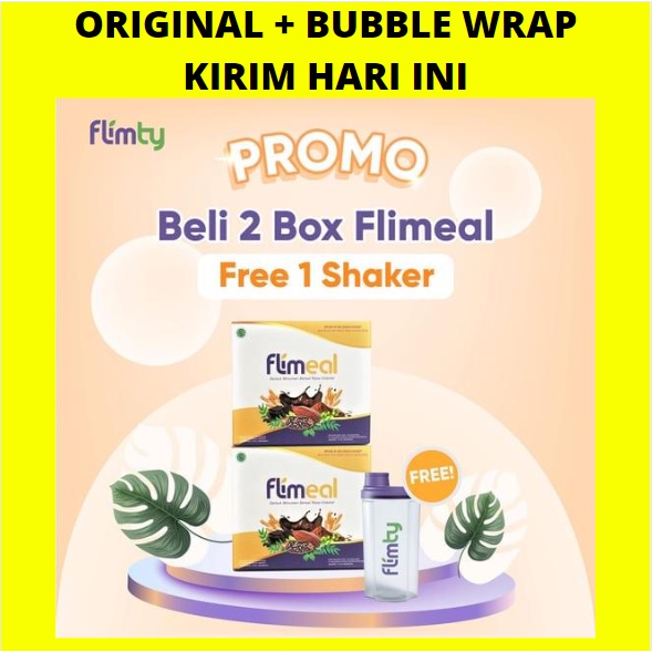 Jual FLIMEAL 2 BOX ISI 24 SACHET GRATIS BOTOL SHAKER BPOM ORIGINAL BY ...