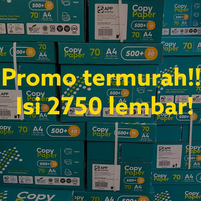 Jual Kertas Hvs Copy Paper A4 70 Gsm, 1 Box Anijejestore | Shopee Indonesia