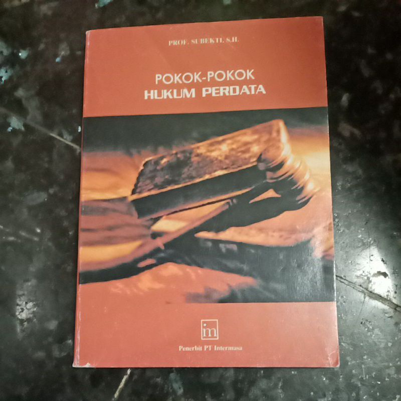 Jual POKOK-POKOK HUKUM PERDATA, PROF. SUBEKTI, S.H., Penerbit PT ...