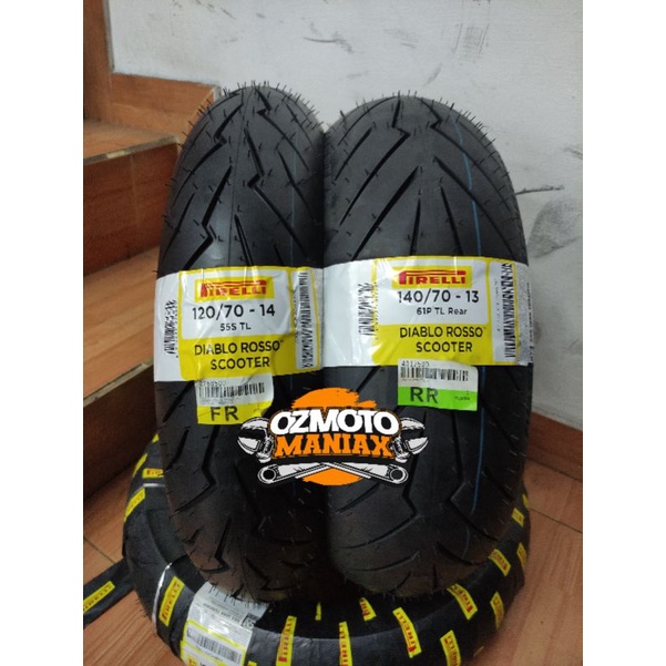 Jual Paket Ban ADV & PCX 160 Diablo Rosso Scooter 120/70-14 & 140/70-13 ...
