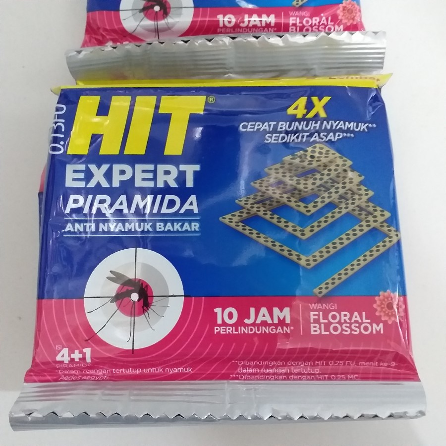 Jual HIT Expert Piramida Obat Nyamuk Bakar Tahan 10 Jam Floral Blossom ...