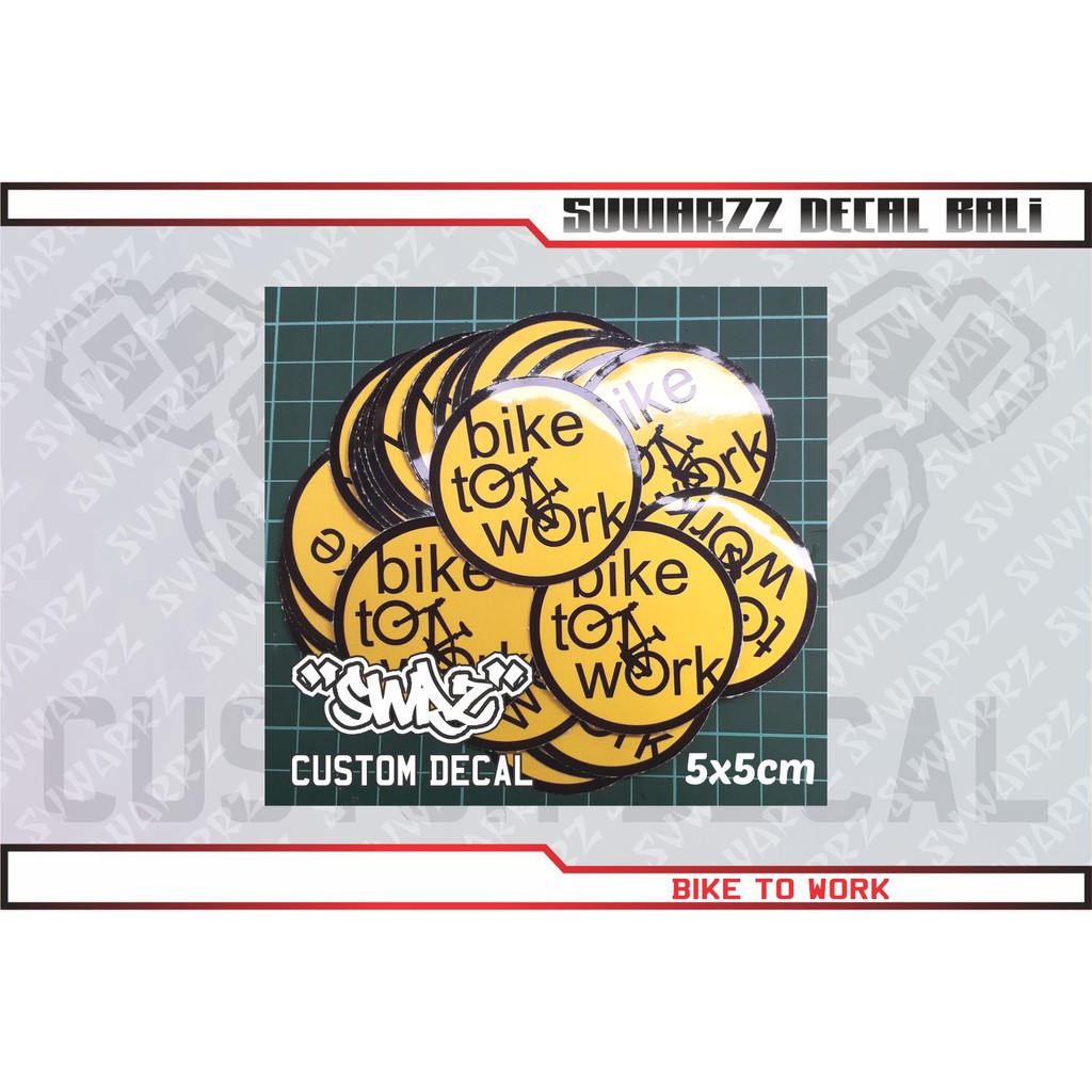 Jual STIKER STICKER BIKE TO WORK | Shopee Indonesia