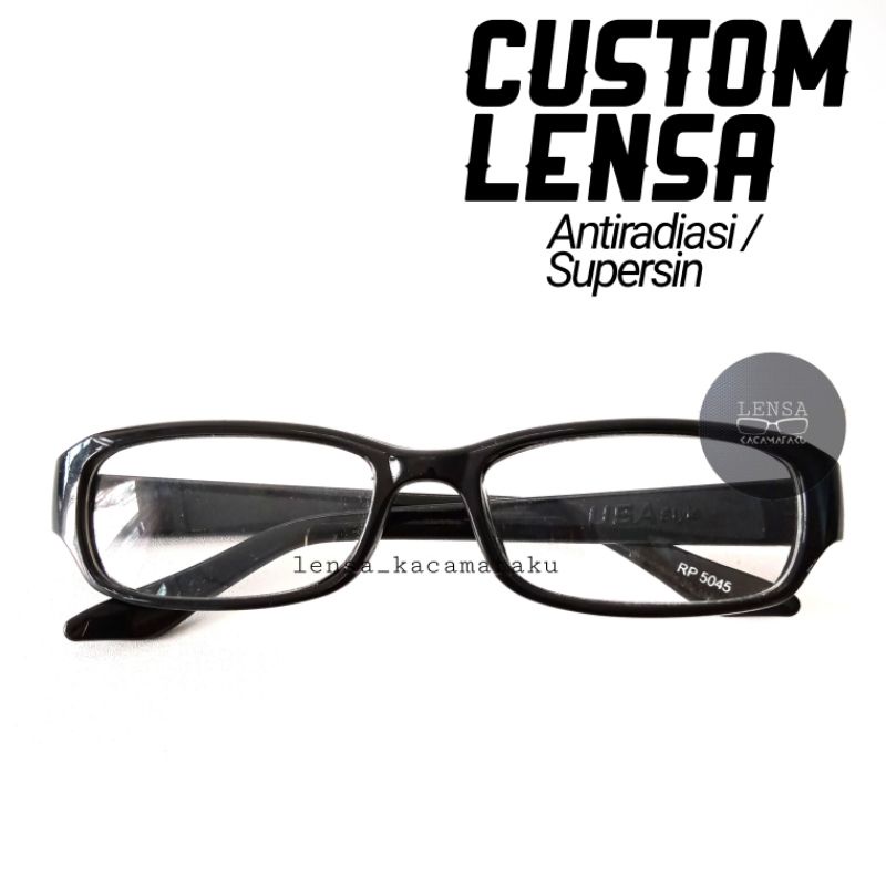 Jual Kacamata Minus Pria Wanita Kaca Mata Min Cowok Kotak Min 0 5 75 ...