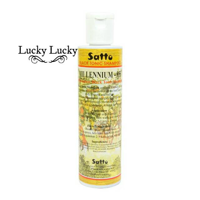 Jual Satto Millenium Black Tonic Shampoo 200ml | Shopee Indonesia