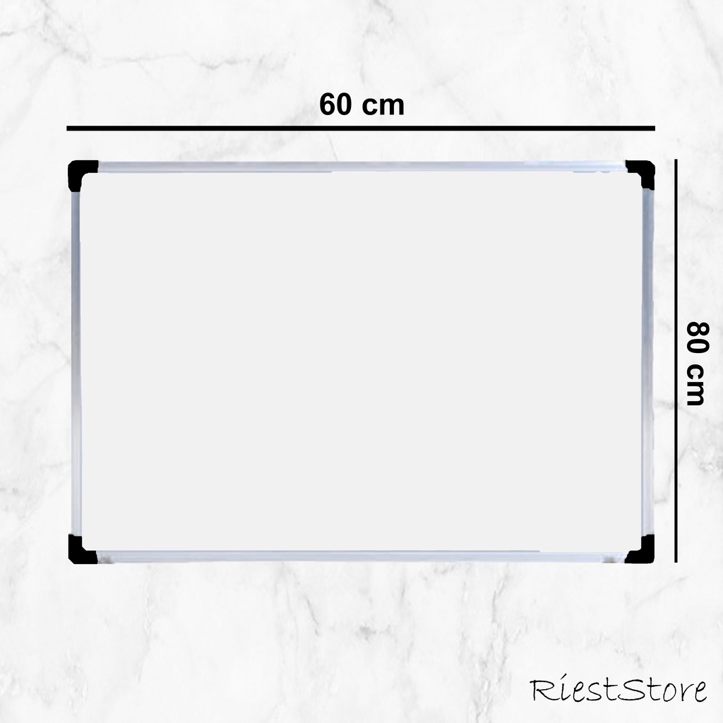 Jual Papan tulis putih (Whiteboard) ukuran 60x80 (Mohon membaca ...