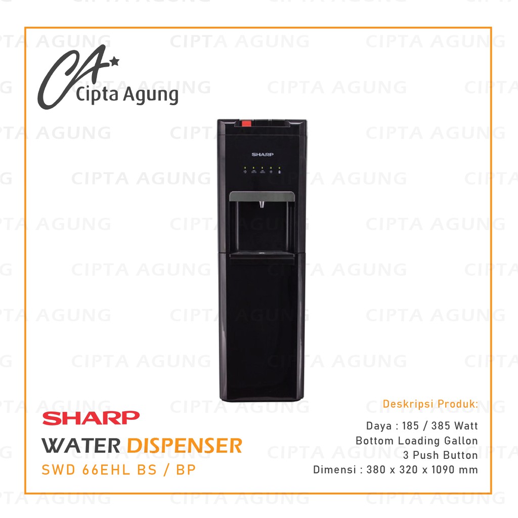 Jual DISPENSER GALON BAWAH SHARP SWD 66EHL BP / BS | Shopee Indonesia