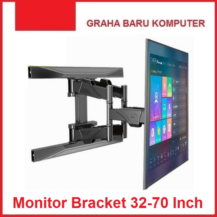 Jual North Bayou P6 Bracket Dinding Breket TV Monitor 32 to 75 inch ...