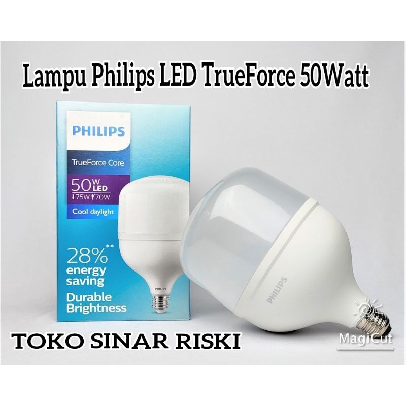 Jual Lampu Philips LED TrueForce 50W 50 Watt 50 W 50 Watt Putih 6500K ...