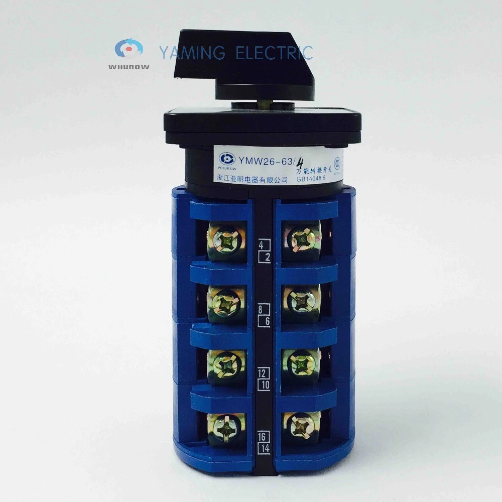 Jual LW26 Series 3 position switch Rotary switch 63A 4 Pole Universal ...