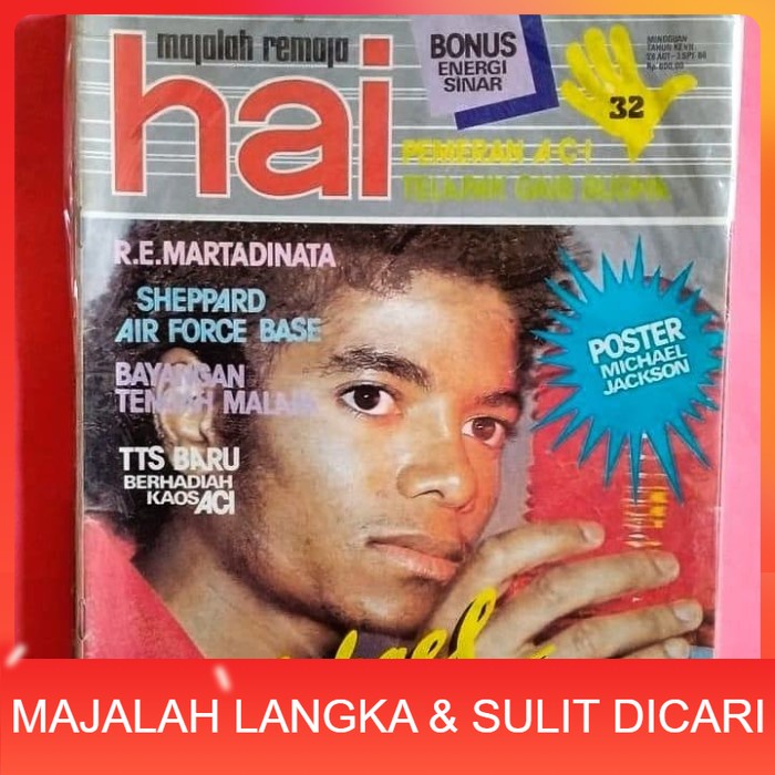 Jual Majalah HAI No.32 Sep 1984 Cover MICHAEL JACKSON Langka | Shopee Indonesia
