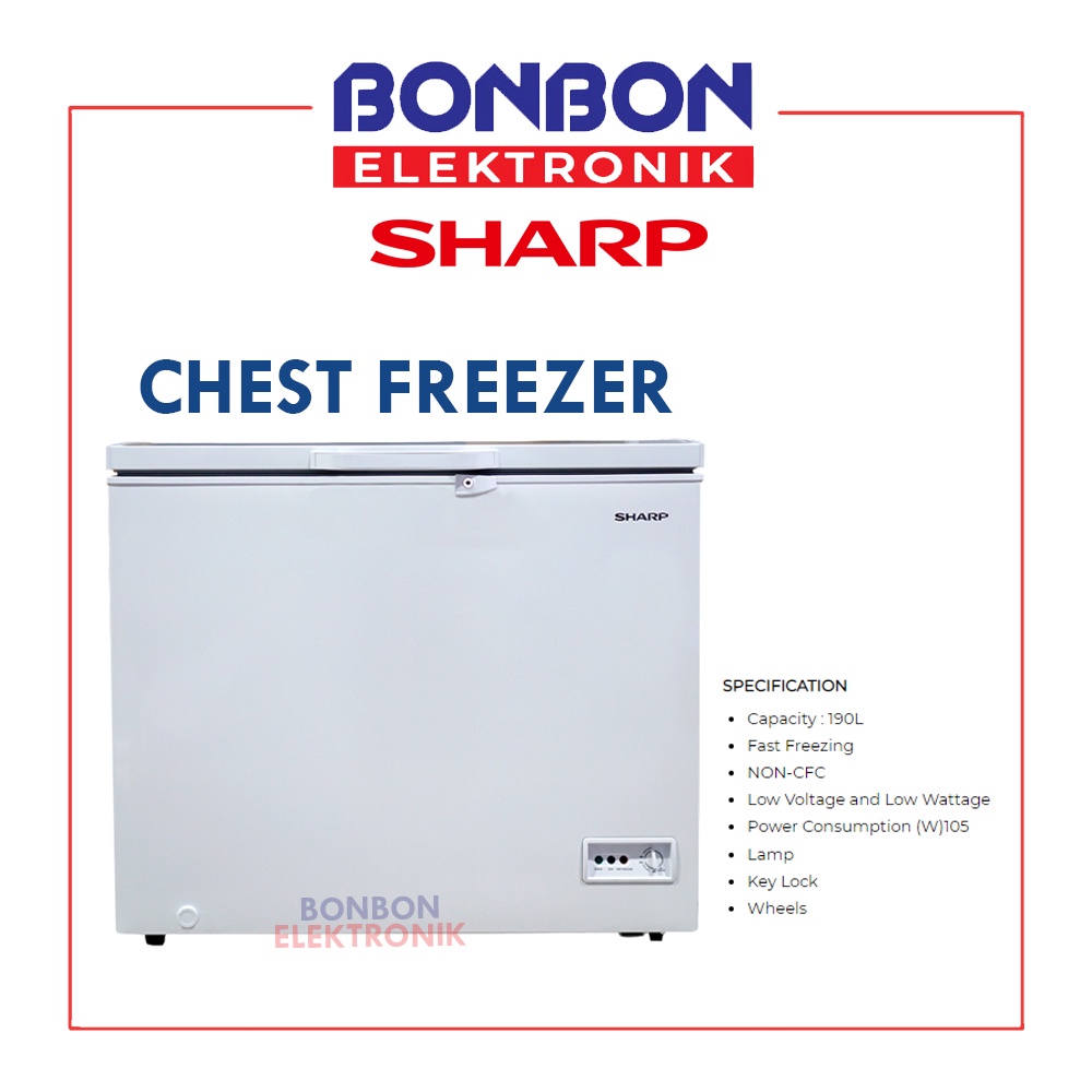 Jual Sharp Chest Freezer 200L FRV-210X / FRV210X / FRV 210 X | Shopee ...