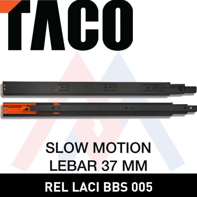 Jual REL LACI SLOWMOTION TACO 37MM - 50CM REL LACI DOBEL FULL EXTENSION ...