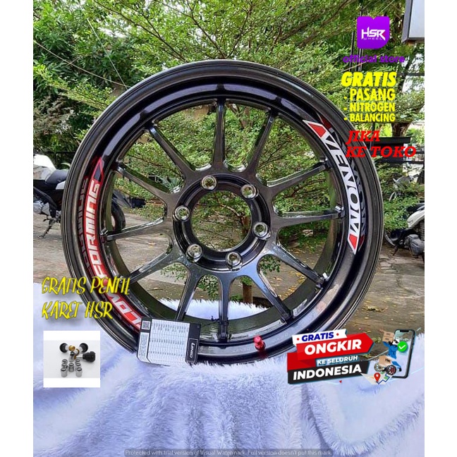 Jual Velg Racing Ring 18 VELG ORIGINAL LENSO VENOM 5 velg mobil pajero fortuner hilux dc triton ...
