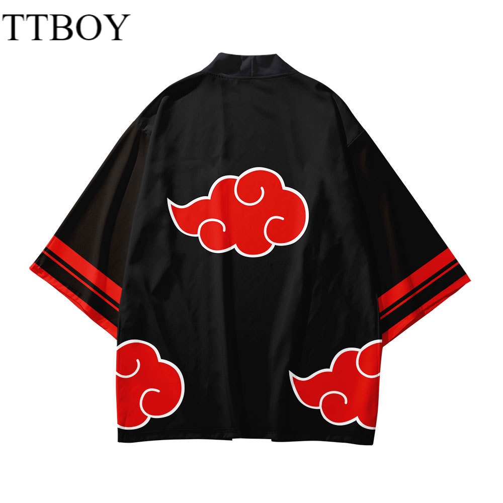 Jual baju Fashion Loose Women Men Cosplay Samurai Akatsuki Naruto ...