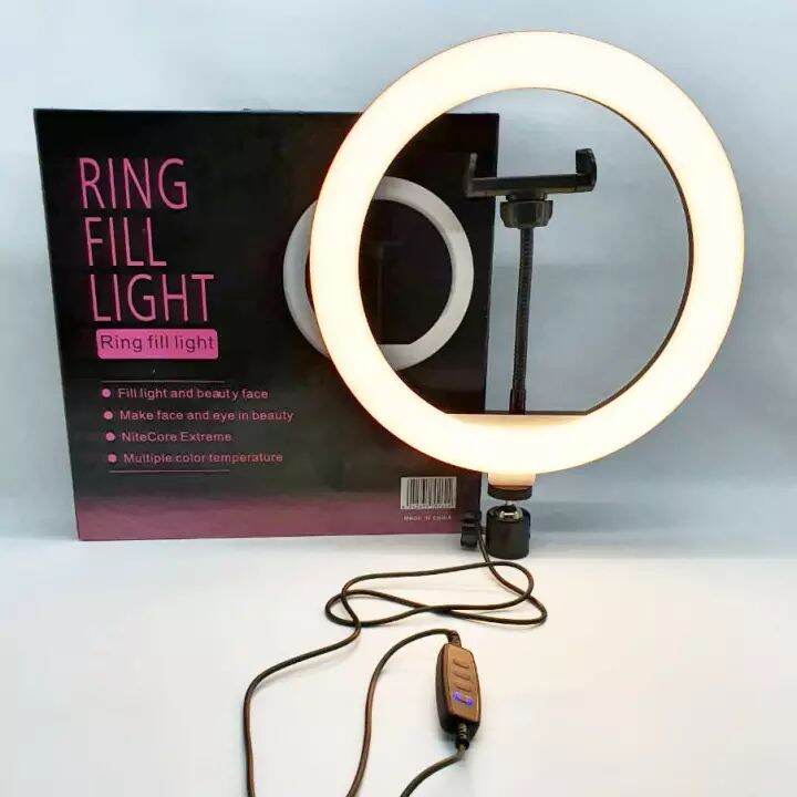 Jual LAMPU RING LIGHT 26CM TIKTOK HOLDER HANDPHONE Smartphone LED 12W ...