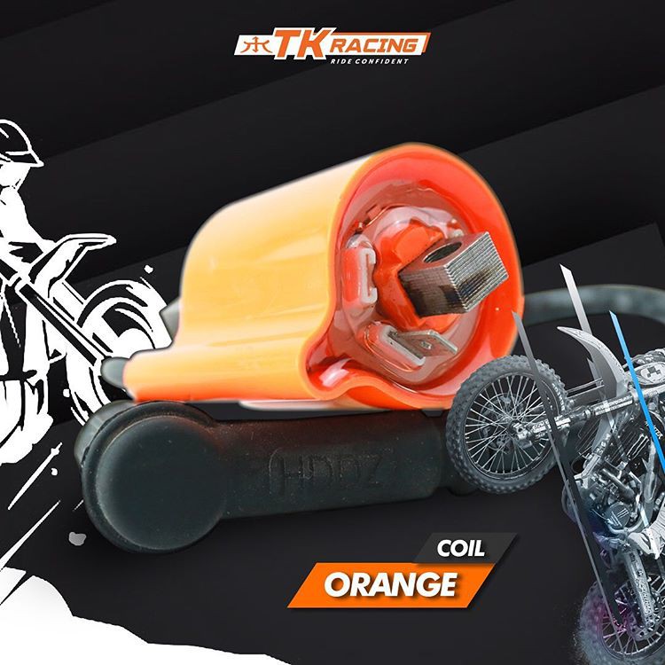 Jual TK COIL RACING UNI ORANGE EXCEL | Shopee Indonesia