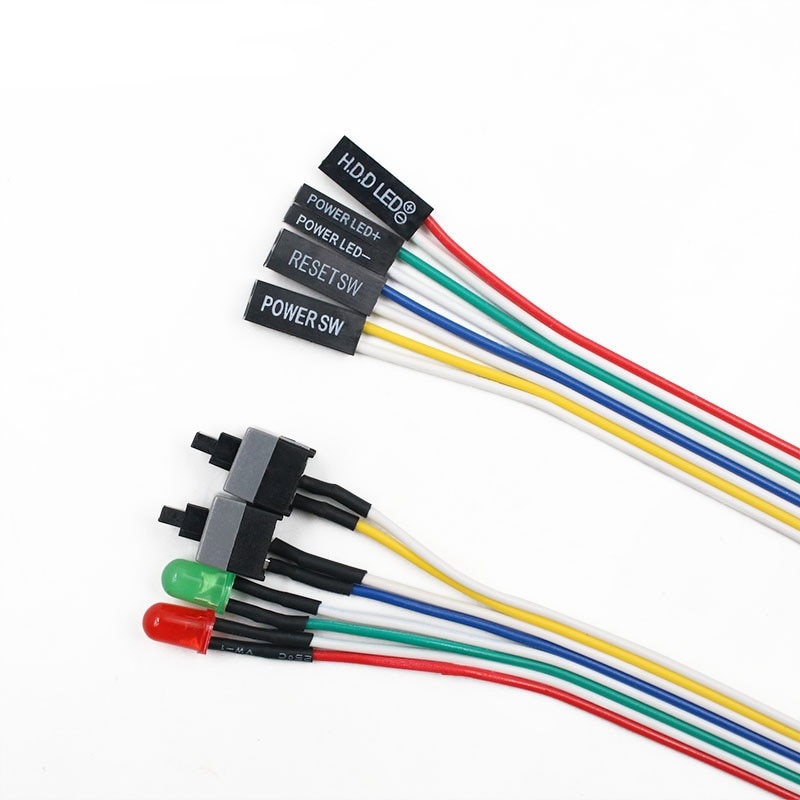 Jual Kabel Tombol Power Reset Switch Front Panel Komputer PC Casing ...