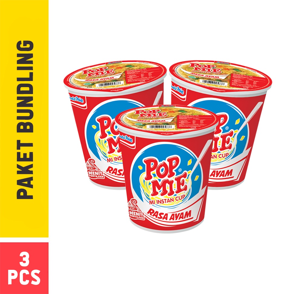 Jual Pop Mie Kuah Rasa Ayam 3pcs 75g | Shopee Indonesia