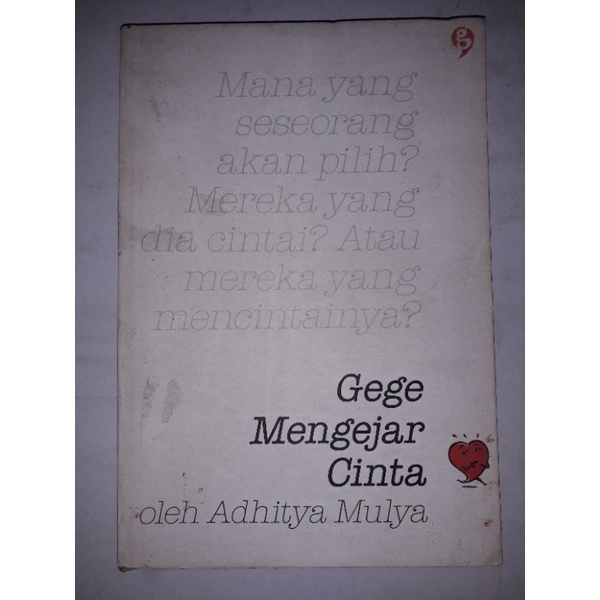Jual Gege Mengejar Cinta By Adhitya Mulya (Original) | Shopee Indonesia
