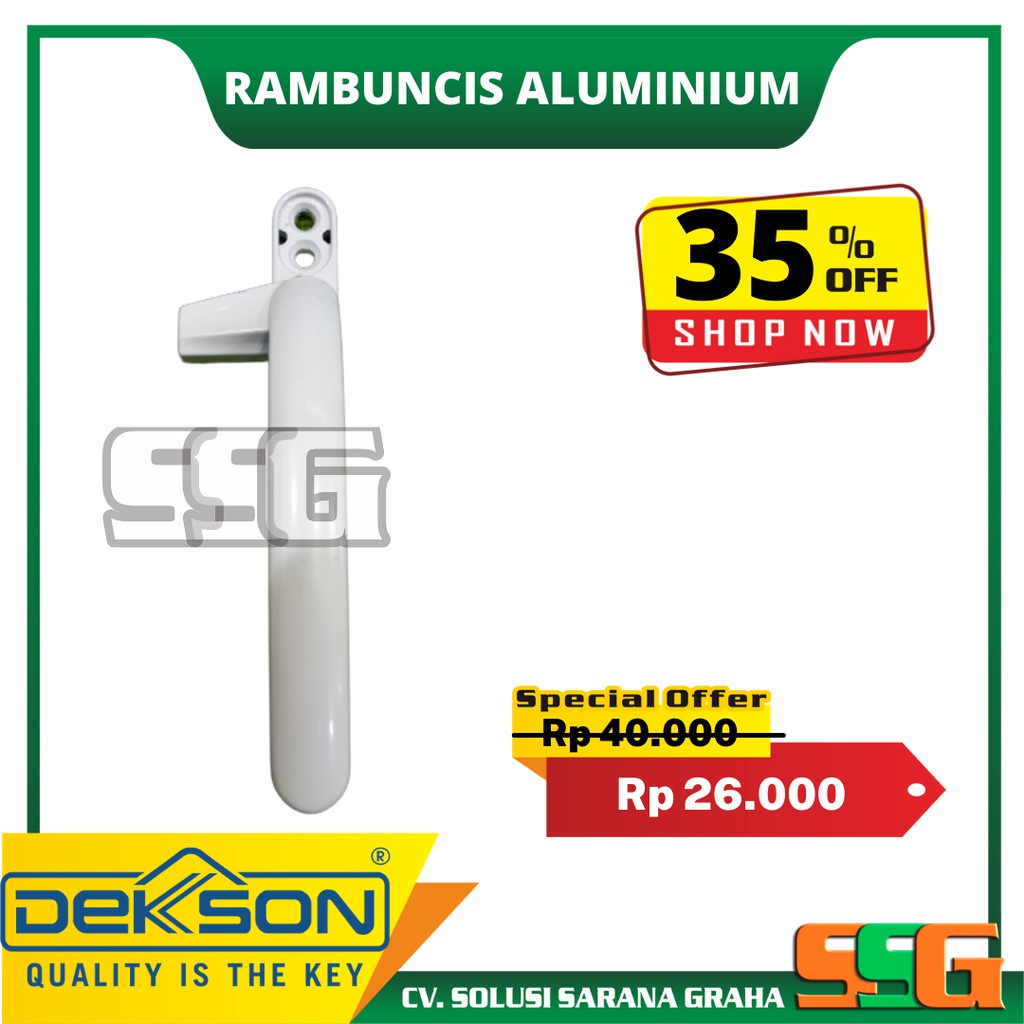 Jual Rambuncis Aluminium Dekson / DKS 429 NN LOCK RH / Pengunci Jendela ...