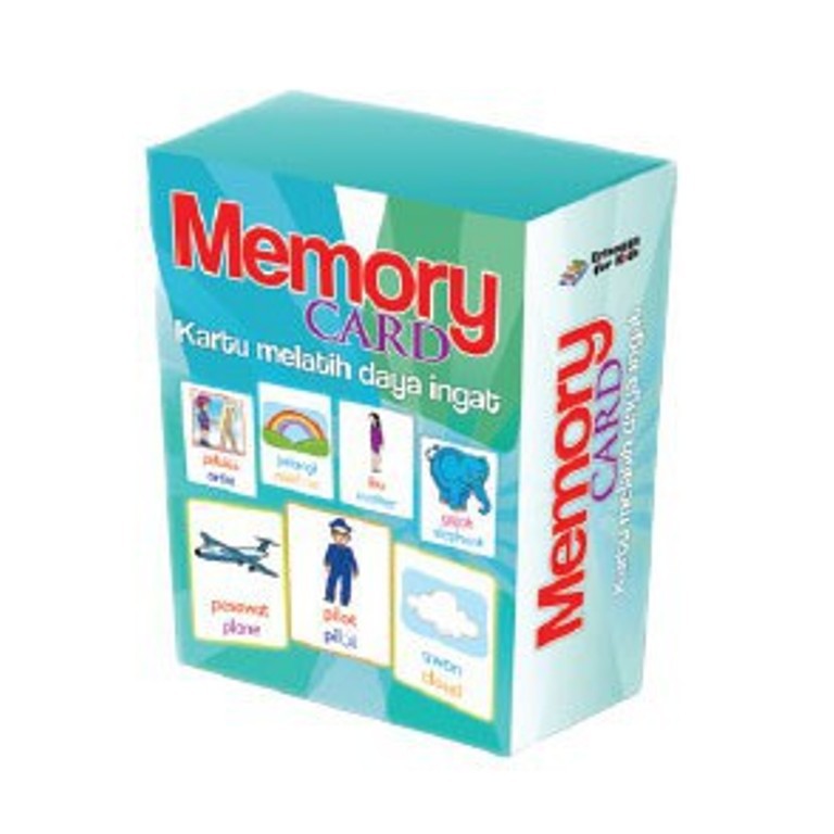 Jual Bilingual Kartu memori Memory Card laminasi Flash Card aktivitas ...