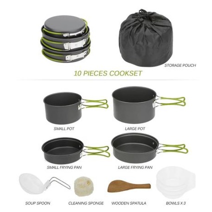 Jual Nesting Cooking Set DS 301 Alat Masak Mamping Portable Outdoor ...