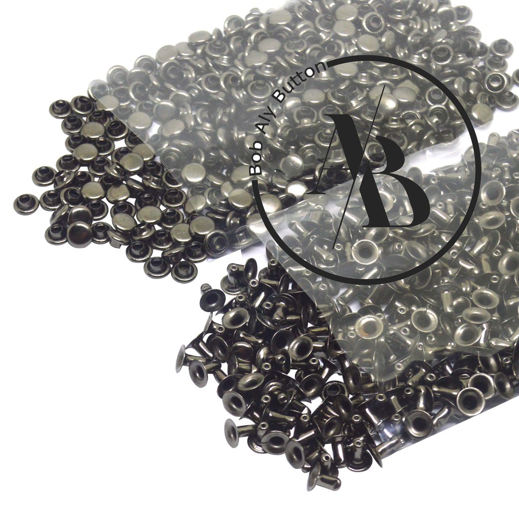 Jual PAKU KELING CENTANG UKURAN 6 MM PER 100 SET WARNA BLACKNIKEL V ...